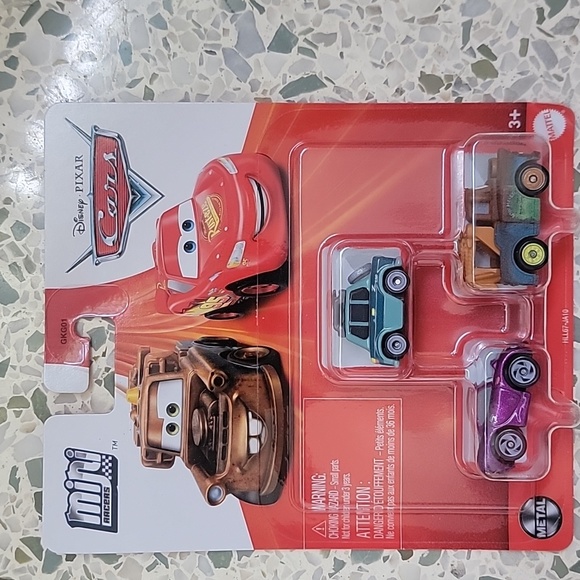 Toys | Disney Pixar Cars 223 Mini Racers 3 Pack Professor Z Holley ...